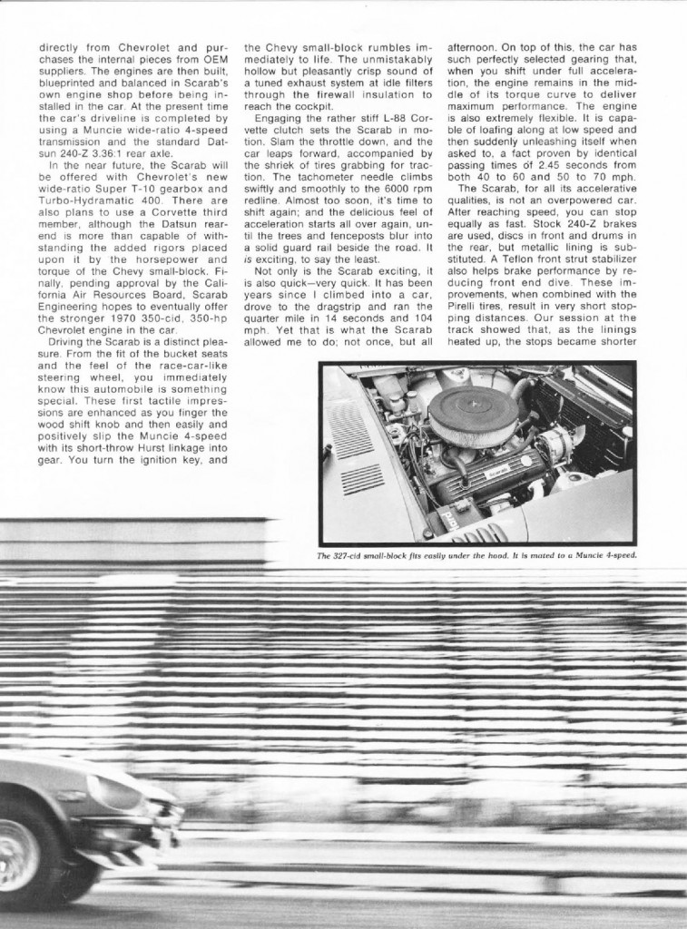 More reviews of the legendary Scarab Z - 1976 and 1978